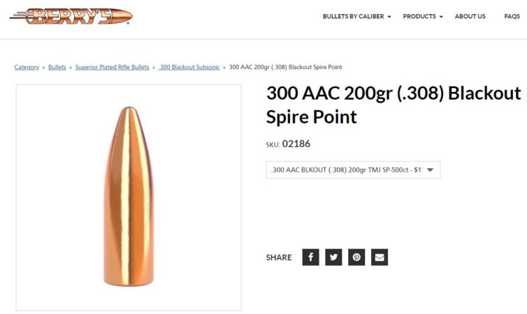 TESTED: Berry’s 220gr 300 BLK Bullets – Ultimate Reloader