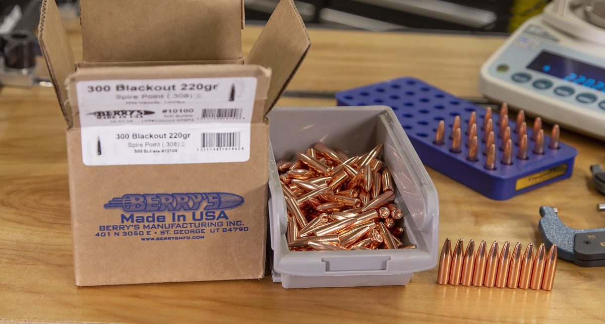 TESTED: Berry’s 220gr 300 BLK Bullets – Ultimate Reloader