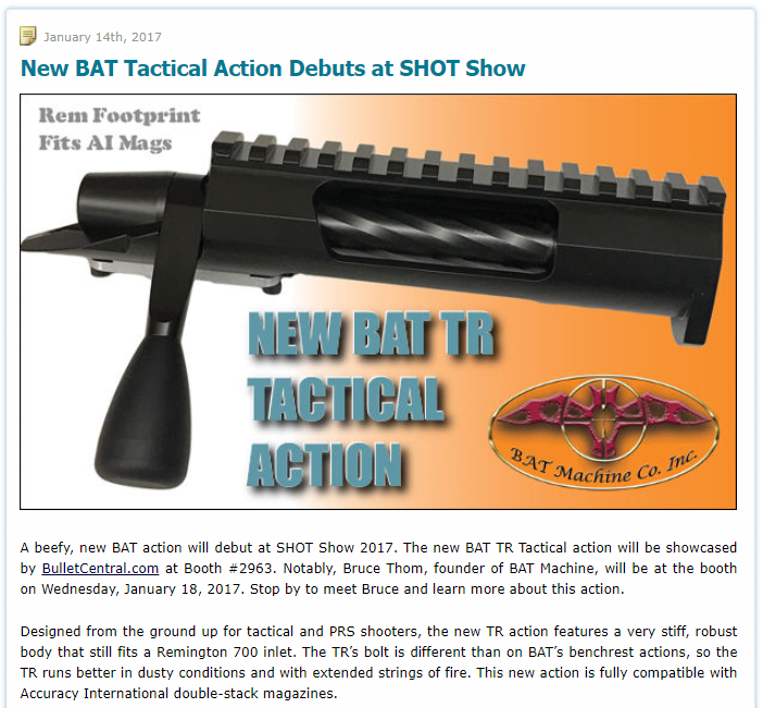 BAT TR Action: Detailed Overview and Build Kick-Off – Ultimate Reloader