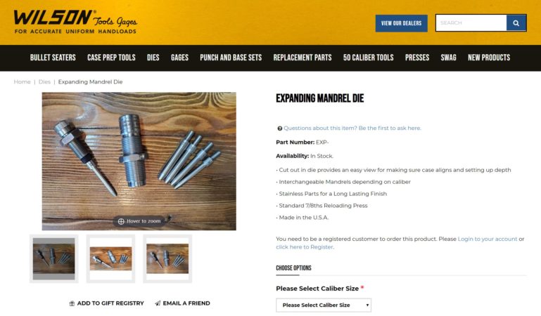 NEW Expanding Mandrel Die from L.E. Wilson – Ultimate Reloader