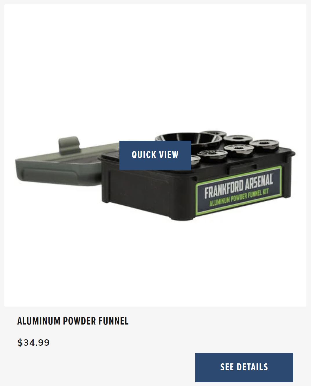 Quick Look: Frankford Arsenal Aluminum Powder Funnel Kit – Ultimate ...