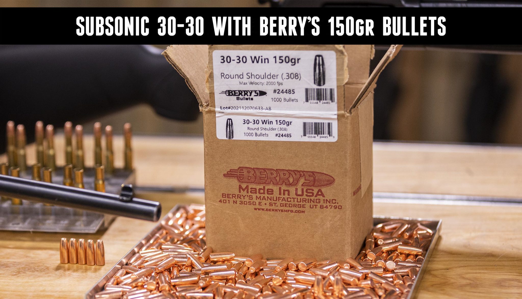 30-30 Subsonic Loads with Berry’s 150gr Plated Bullets! – Ultimate Reloader