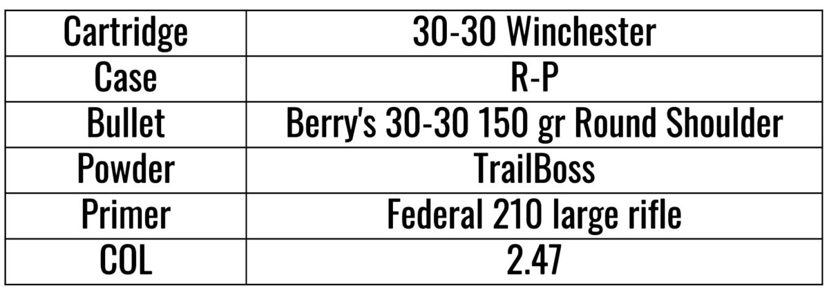 30-30 Subsonic Loads with Berry’s 150gr Plated Bullets! – Ultimate Reloader