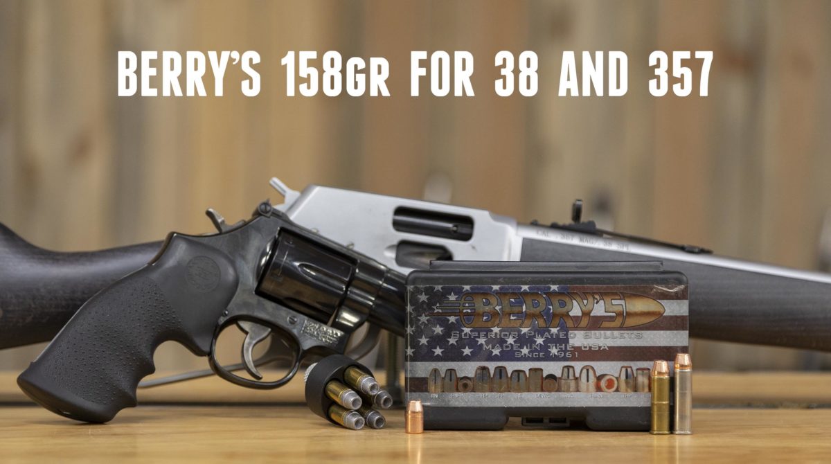 Berry’s Bullets 158 grain FP-TP Practice Loads for 38 and 357 Magnum ...