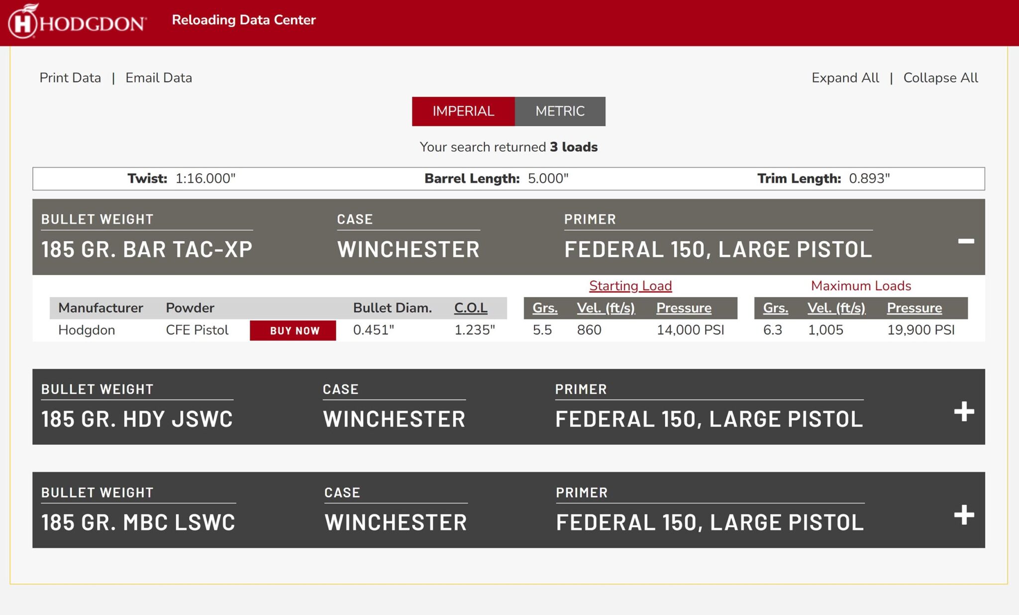 TESTED with 45 ACP: Berry’s 185 grain HBRN Bullets – Ultimate Reloader