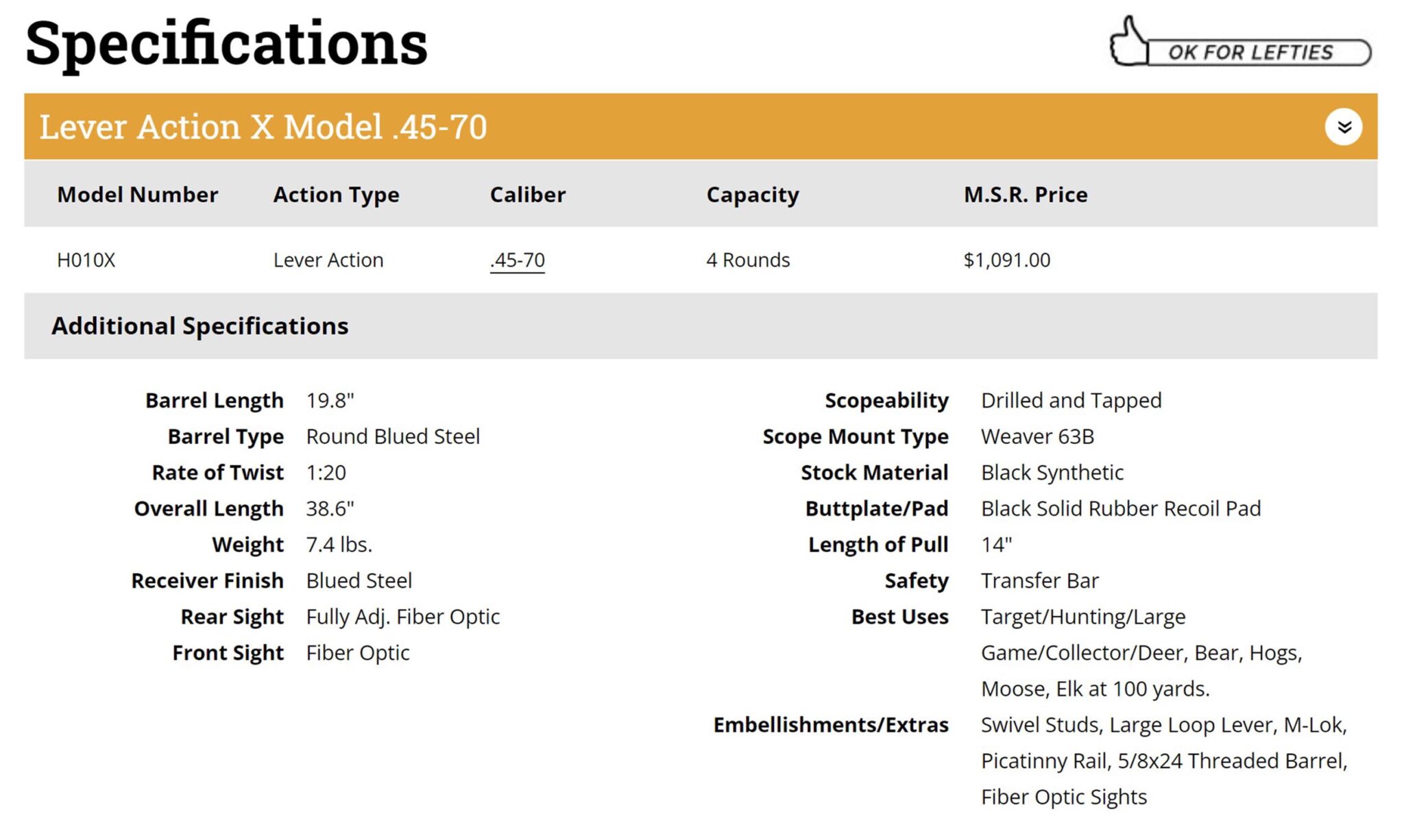 High Power Versatility: .45-70 Henry X Model – Ultimate Reloader