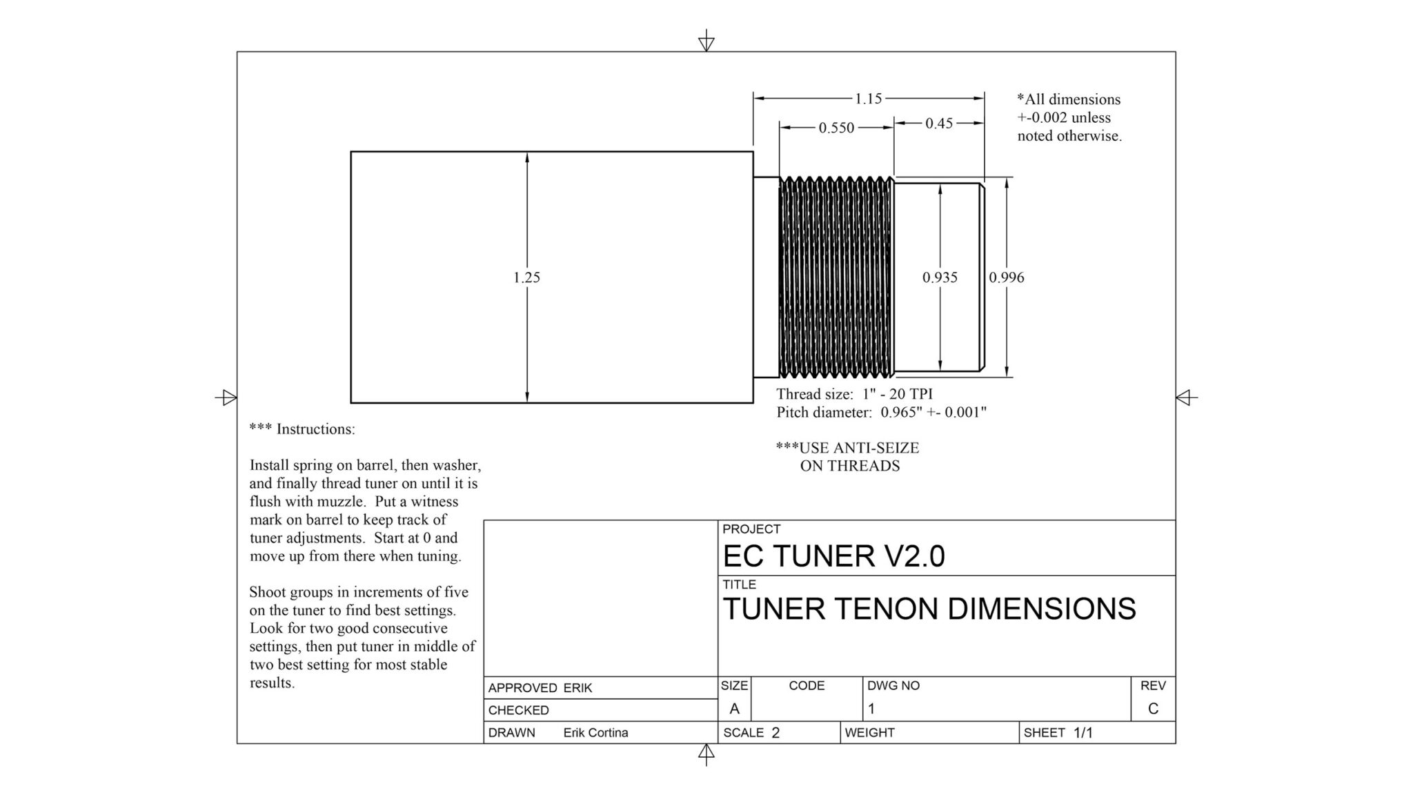 EC Tuner V2 Machining/Install – Ultimate Reloader - Defense Allied
