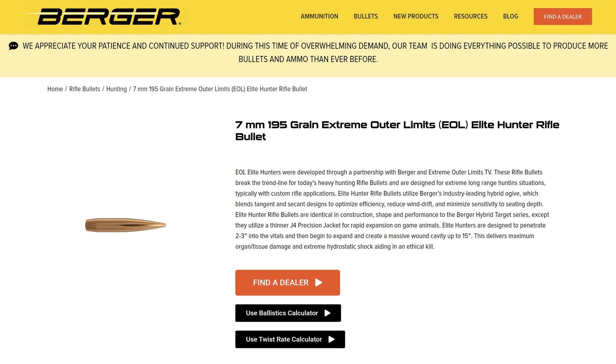 One Bullet Does it All: Berger 156 Grain 6.5mm EOL – Ultimate Reloader