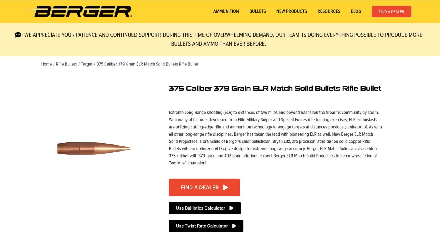 New Berger .375 410 Grain Hybrid Bullet with Emil Praslick – Ultimate ...