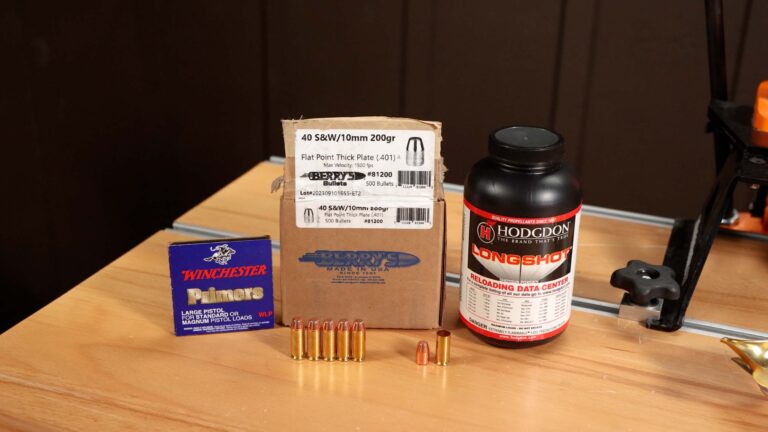 Full Power Practice Loads with Berry’s 200 Grain 10mm Flat Point Thick ...