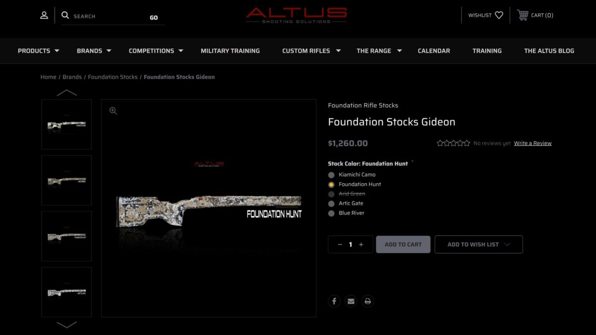 NEW: Foundation Gideon Lightweight Hunting Stock – Ultimate Reloader