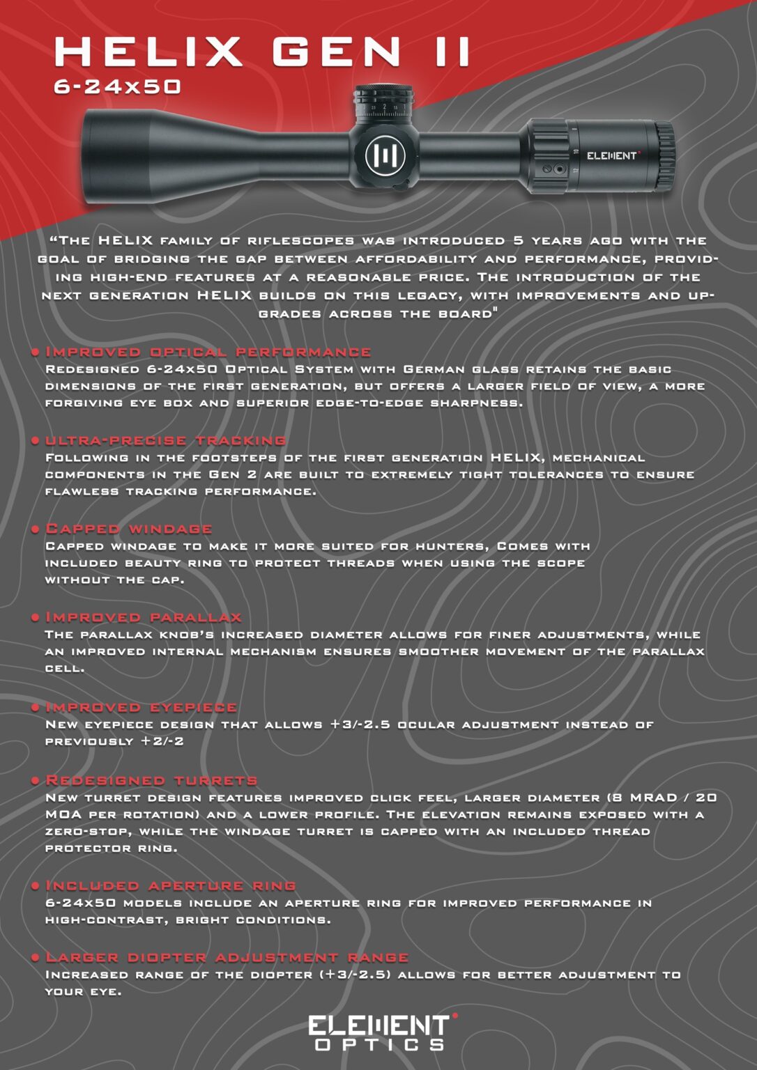 TESTED: Element Optics Helix Gen II 6-24×50 FFP Riflescope – Ultimate ...