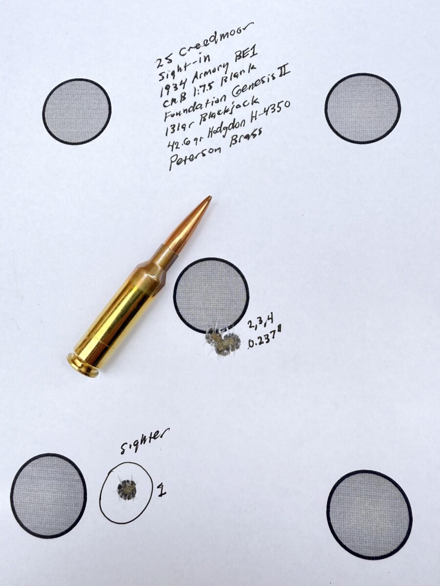 .25 Creedmoor Load Development with Peterson Brass – Ultimate Reloader
