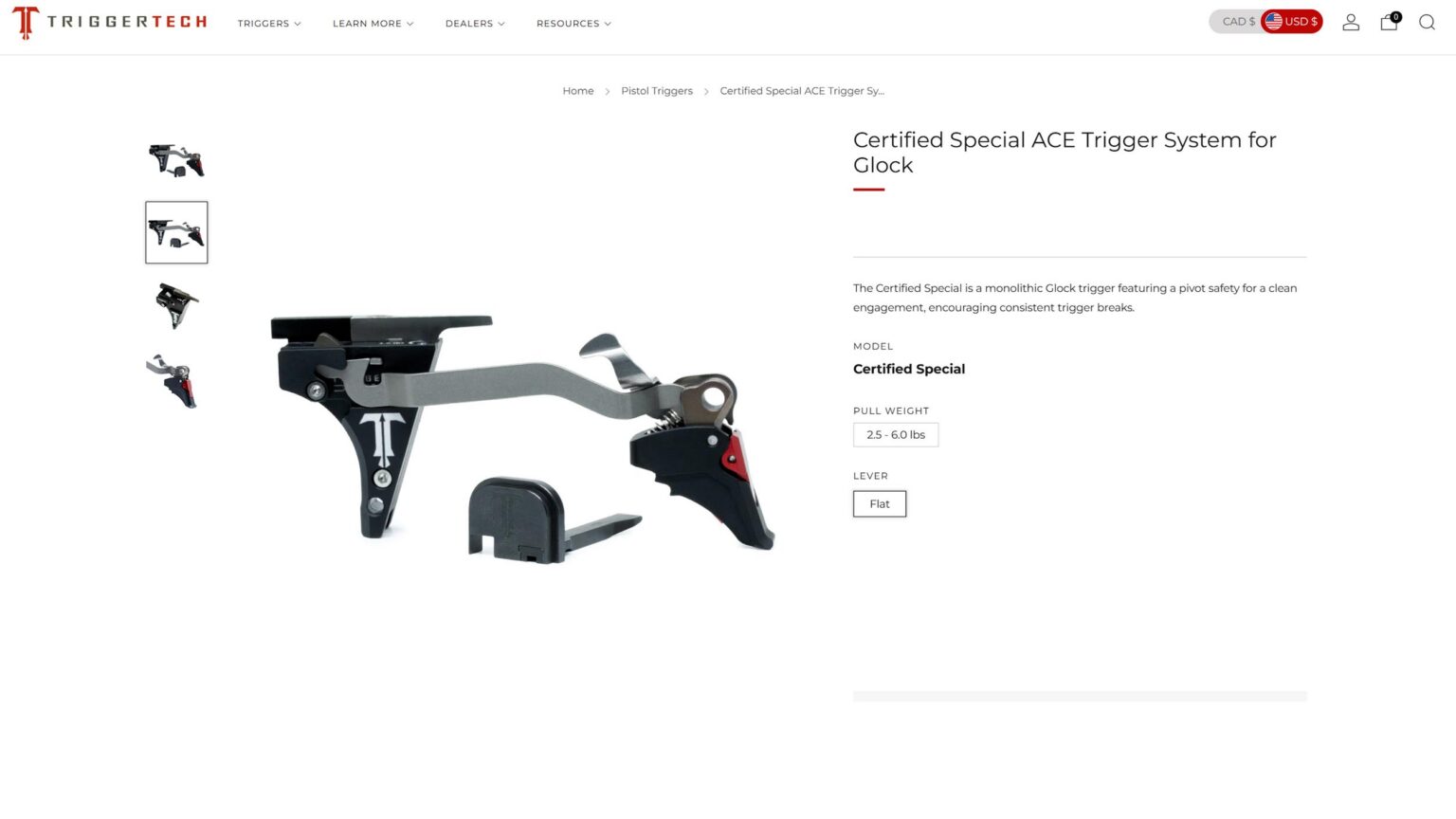 Upgrade! TriggerTech ACE Trigger System for GLOCK Pistols – Ultimate ...